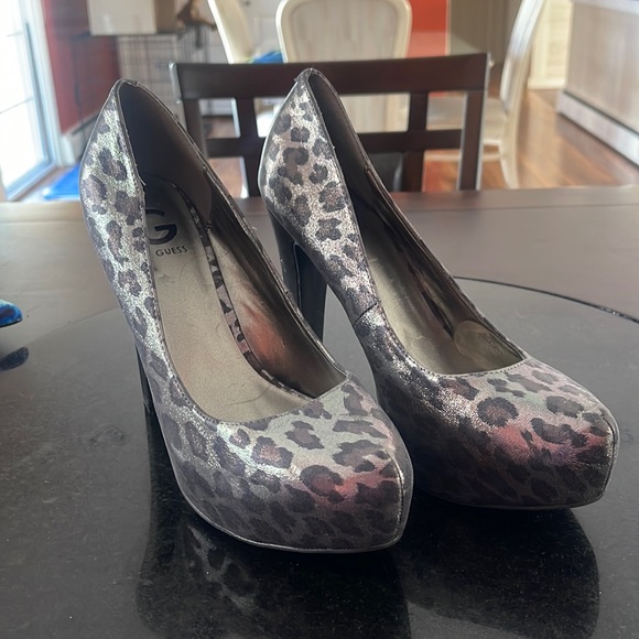 Guess | Shoes | Guess Leopard Print High Heels | Poshmark